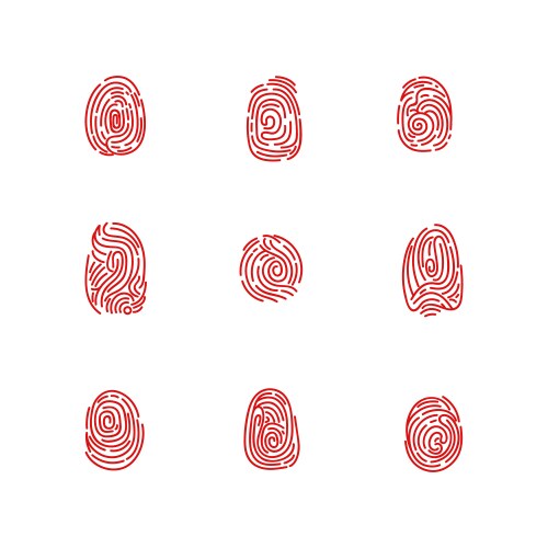Black and white seamless pattern of fingerprints Vector Image Black and white seamless pattern of fingerprints Vector Image
