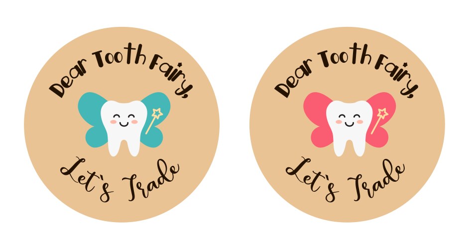 Seamless background with symbols of teeth Vector Image