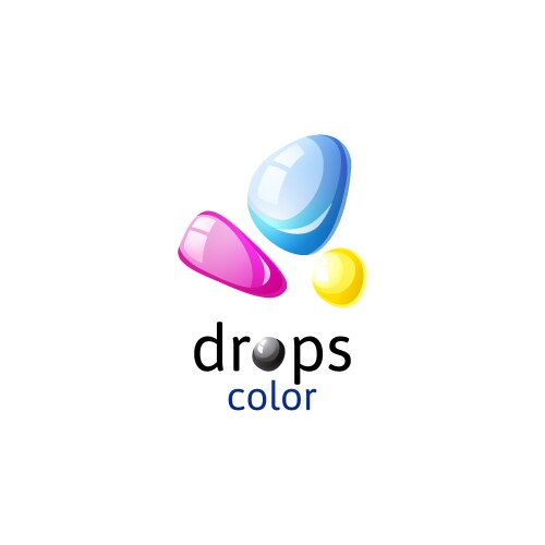 Medium printing colorful logo template Royalty Free Vector