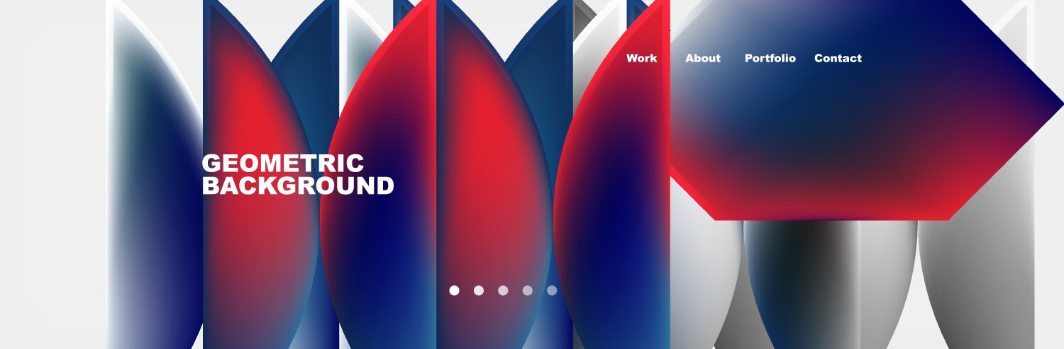 Glassmorphism geometric abstract background Vector Image