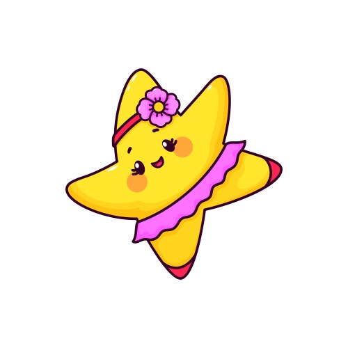 Cartoon little star Royalty Free Vector Image - VectorStock
