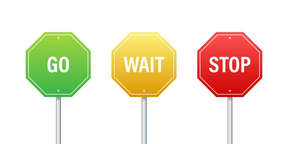 Traffic Sign Stop Wait Go Vector Images (over 190)