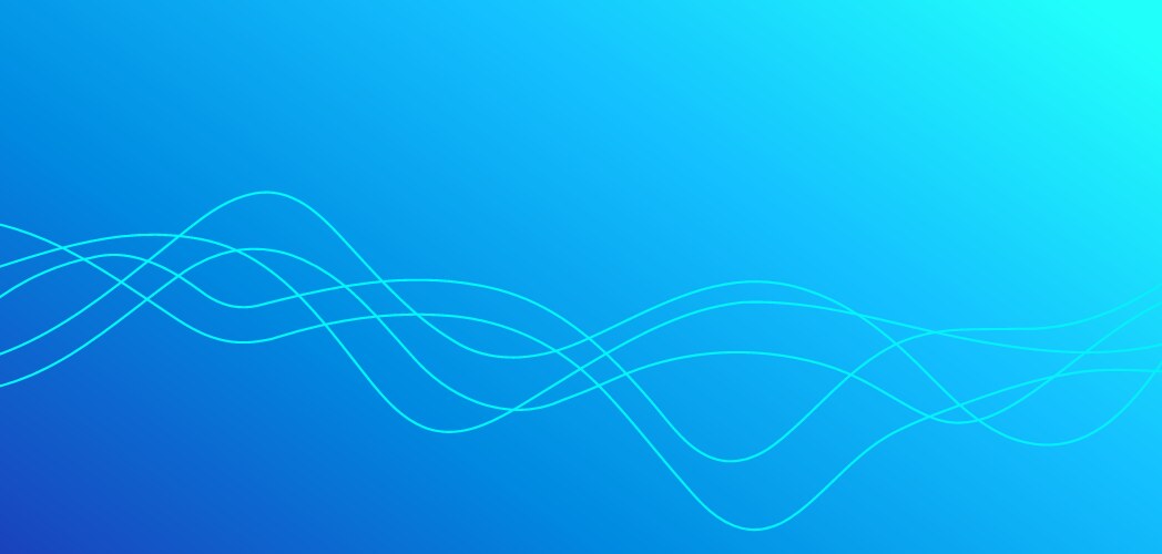 Abstract navy blue sound wave line 3d flow Vector Image