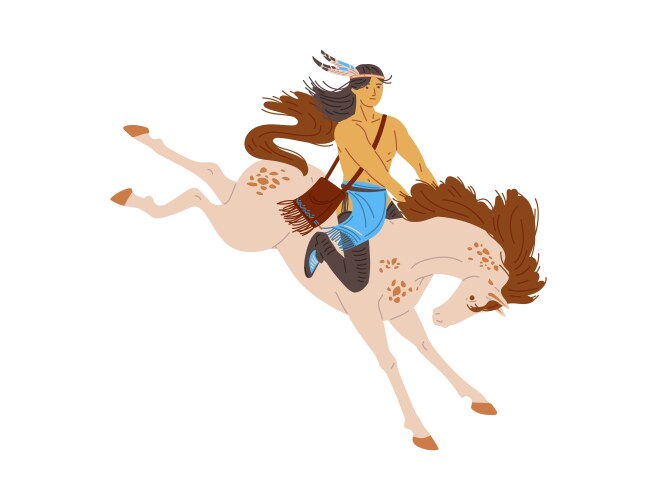 Indian Riding Horse Vector Images (over 320)