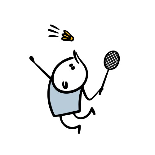 Badminton Cartoon Vector Images (over 2,300)