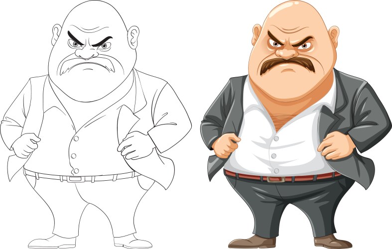 Cartoon bald man Vector Images & Graphics for Commercial Use | VectorStock