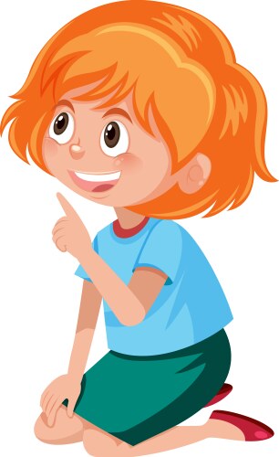 Girl Pointing Finger Cartoon Vector Images (over 2,100)