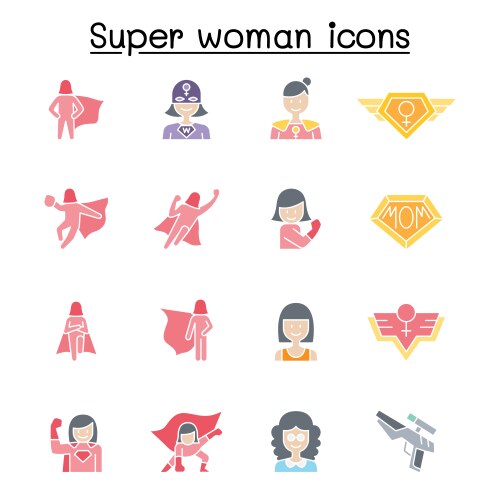 Female Super Hero Outline Vector Images (over 340)