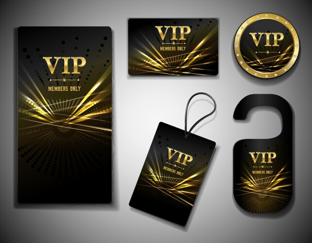 Vip membership card certificate template Vector Image