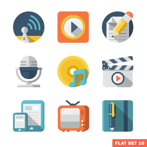 Communication icon set 2 Royalty Free Vector Image