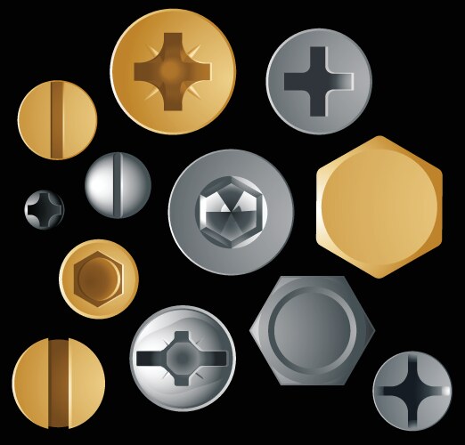 Screw Heads Vector Images (over 4,500)