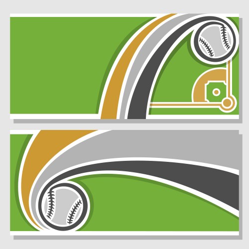 Banner baseball diamond Vector Images & Graphics for Commercial Use ...