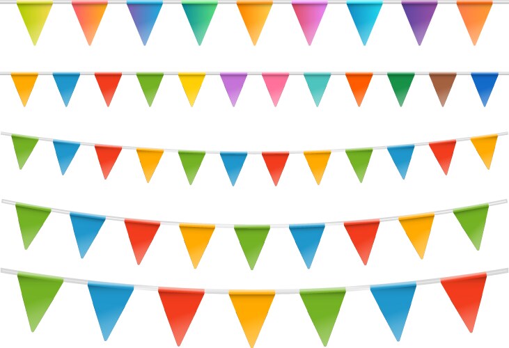 Triangle Flags on the Strings Vector Images (over 4,600)