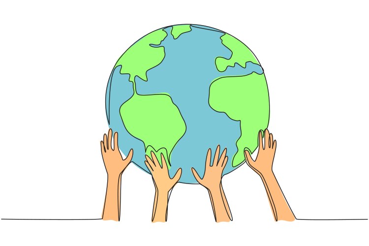 Hand Holding Earth Drawing Vector Images (over 970)