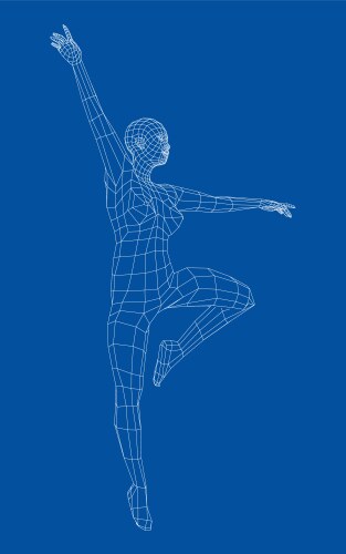 Gymnastic pose Royalty Free Vector Image - VectorStock