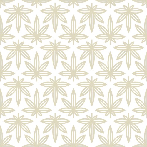 Weed kawaii cartoon seamless pattern Royalty Free Vector