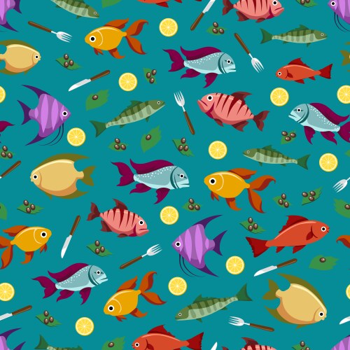Koi fish seamless pattern japanese carp in china Vector Image