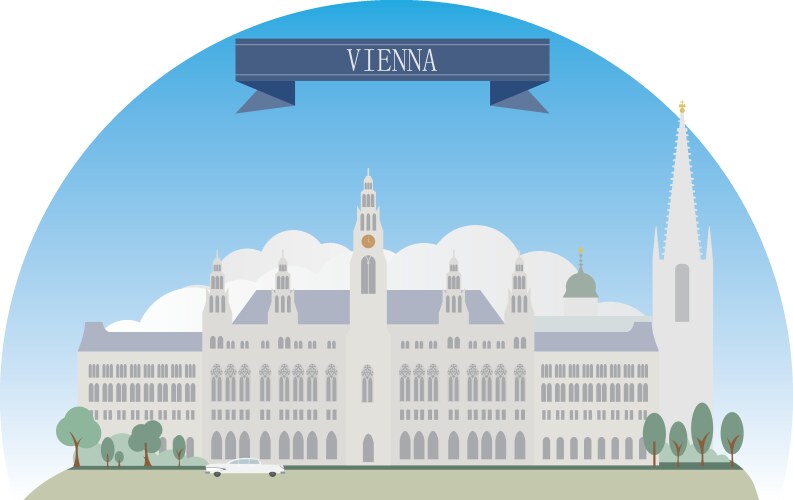 Vienna doodles Royalty Free Vector Image - VectorStock