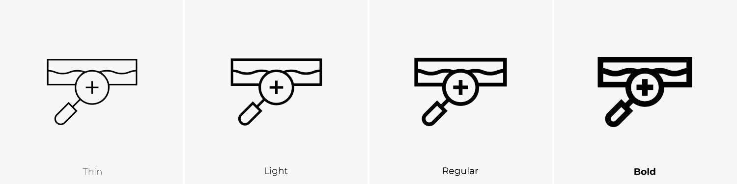 Control icon thin light regular and bold style Vector Image