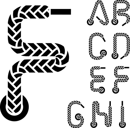 Speed motion lines font alphabet letters Vector Image