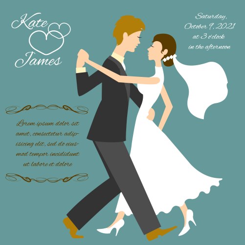 Wedding couple Royalty Free Vector Image - VectorStock