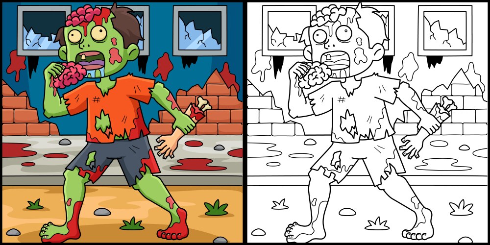 Zombie Outline Vector Images (over 4,400)