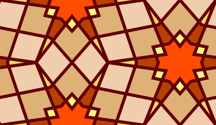 Arabic seamless girih pattern with classic islamic