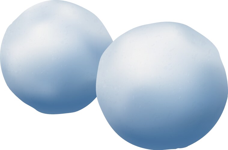 Christmas background with snowballs and snow Vector Image