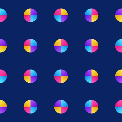 Colorful of circle pattern texture background Vector Image