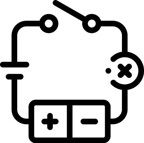 Electrical stunning icon thin linear style design Vector Image