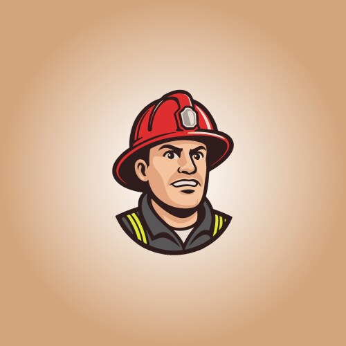 Logo firefighter Royalty Free Vector Image - VectorStock