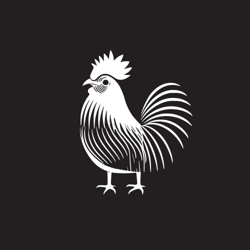Chicken - minimalist and simple silhouette Vector Image