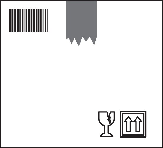 Shipping box logo Royalty Free Vector Image - VectorStock