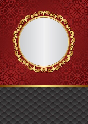 Traditional ornamental background with square Vector Image