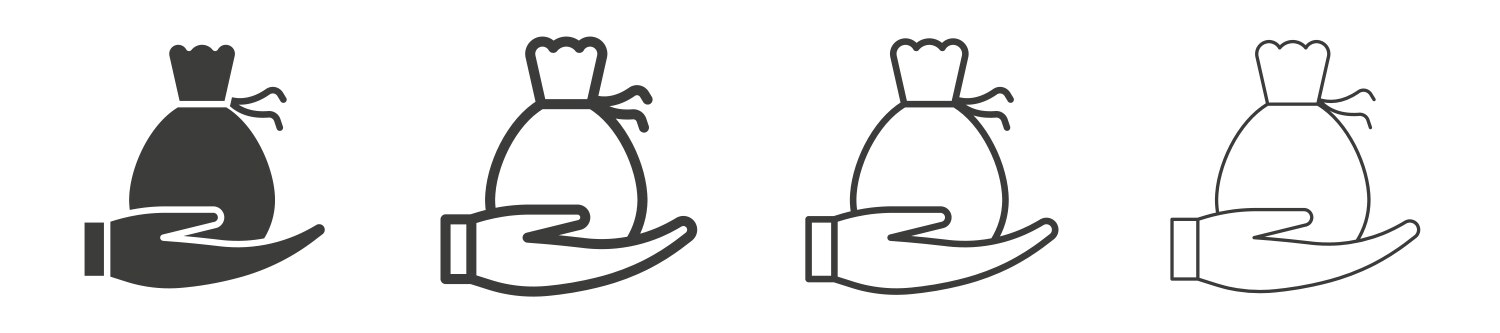 Inheritance Law Icon Set On White Background Vector Image