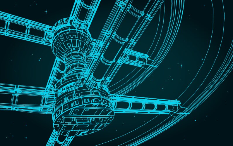 Spaceship blueprints Vector Images & Graphics for Commercial Use ...