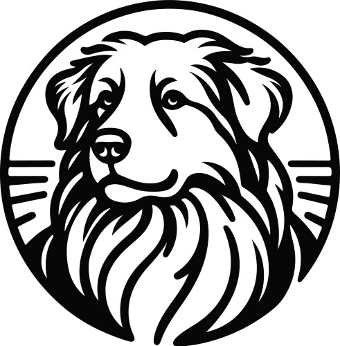 Australian Shepherd Logo Upmarket, Serious Logo Design For IvoryIsle