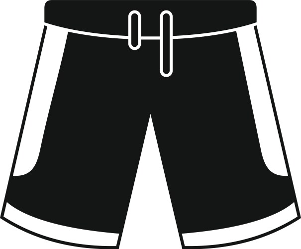 Blue shorts on white background Royalty Free Vector Image