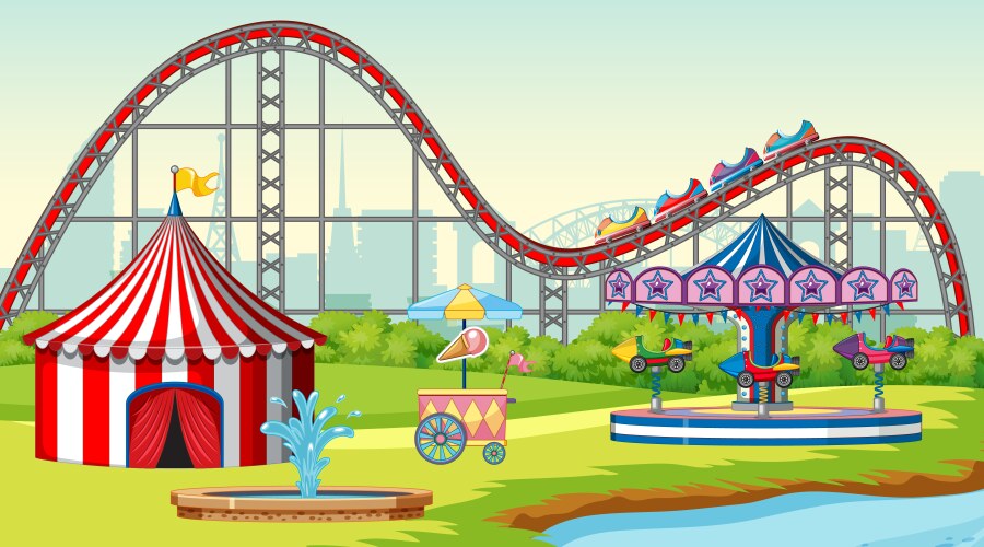 Roller Coaster Cartoon Vector Images (over 1,500)