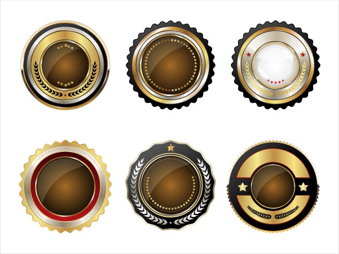 Gold Badge Empty Vector Images (over 5,400)