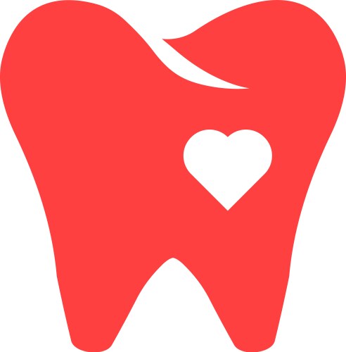 Red heart icon on white Royalty Free Vector Image