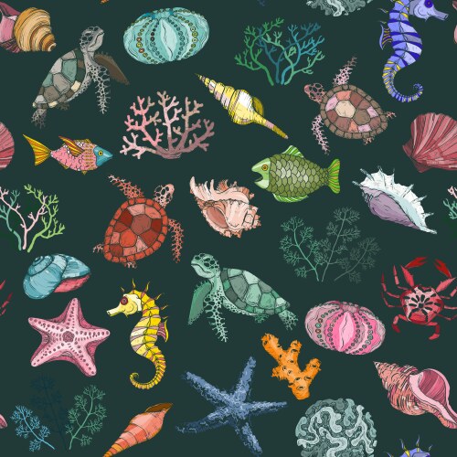 Tribal Ocean Animals Vector Images (over 1,800)