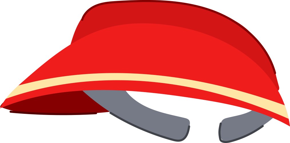 Fashion visor cap cartoon Royalty Free Vector Image