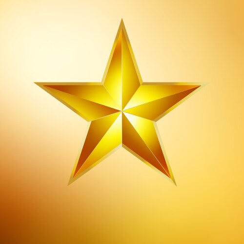 Gold star Royalty Free Vector Image - VectorStock