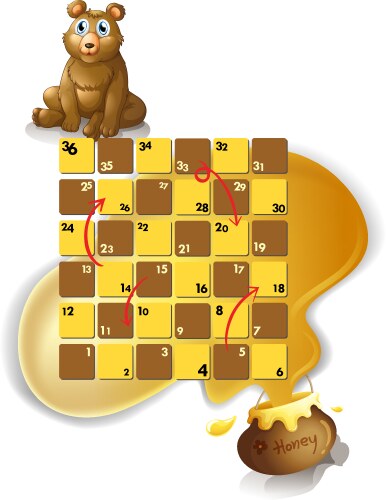 Christmas board game Royalty Free Vector Image