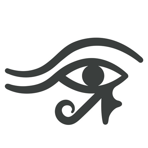 Eye of Horus Swirls - Ancient Symbol – Royalty-Free Vector | VectorStock