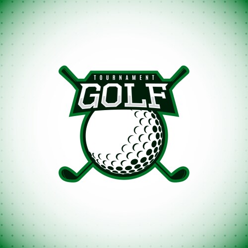 Golf Tournament Logo Royalty Free Vector Image