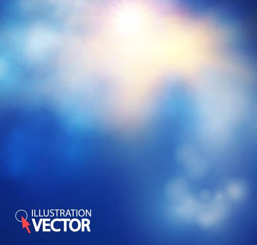Blue sky with clouds background Royalty Free Vector Image