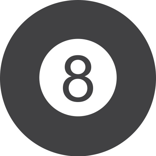 Magic 8 ball Royalty Free Vector Image - VectorStock