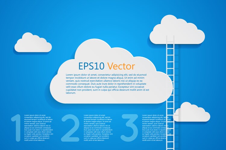 Business career growth ladder background climb up Vector Image
